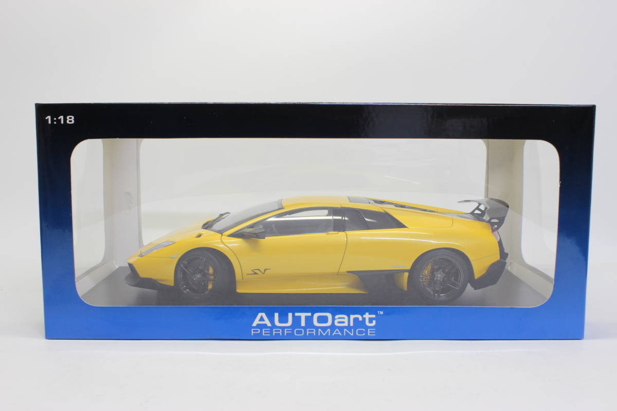 絶版オートアート 1/18 AUTOart ランボルギーニ ムルシエラゴ LP670-4 スーパーヴェローチェ イエロー ...