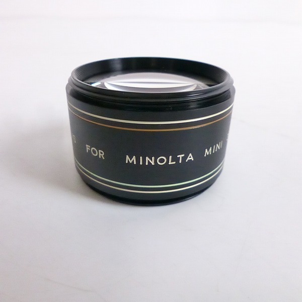 動作未確認 MINOLTA/ミノルタ CONVERSION LENS FOR MINOLTA MINI 35 T ×0.8 W ×1.25 ...