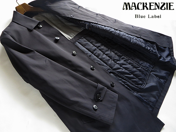 秋冬 オンワード樫山 マッケンジー MACKENZIE Biue Label 中わたライナー付ステンカラーコート LL 濃紺(XLサイズ以上 ...