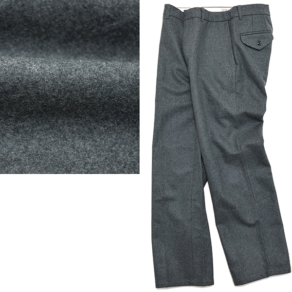限定生産 リー LEE TENU-B SWISS ARMY スイス軍 フラノウール ワイドパンツ トラウザーズ W35 グレーグリーン ...