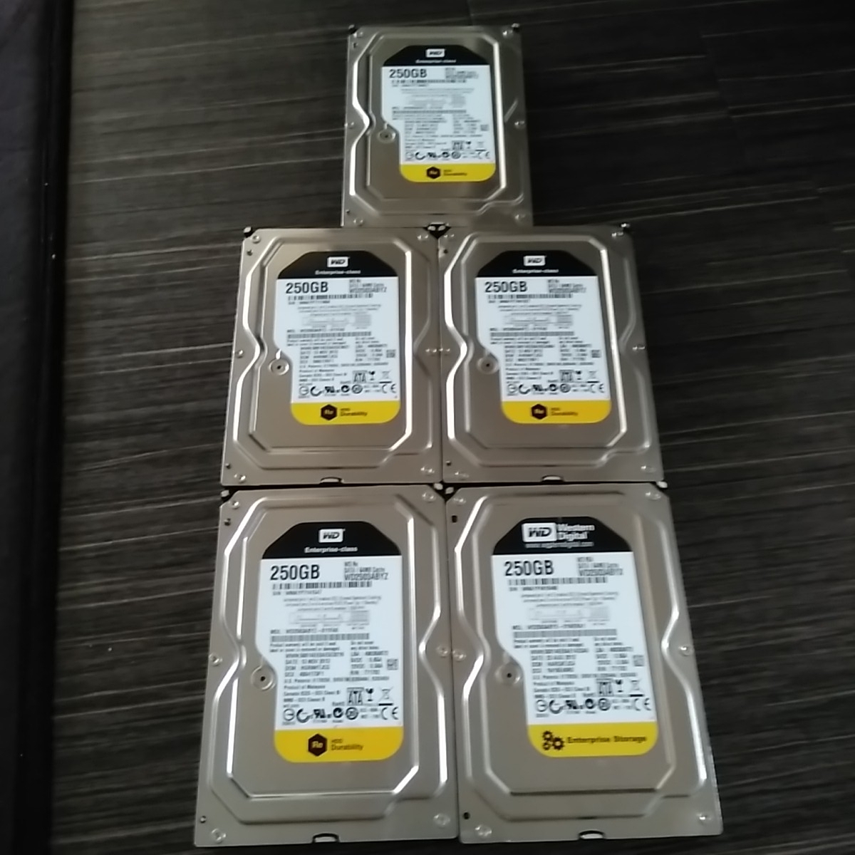 WD HDD 3.5インチ WD2503ABYZ 250GB 5個セット 正常判定(200GB～)｜売買されたオークション情報、yahooの ...