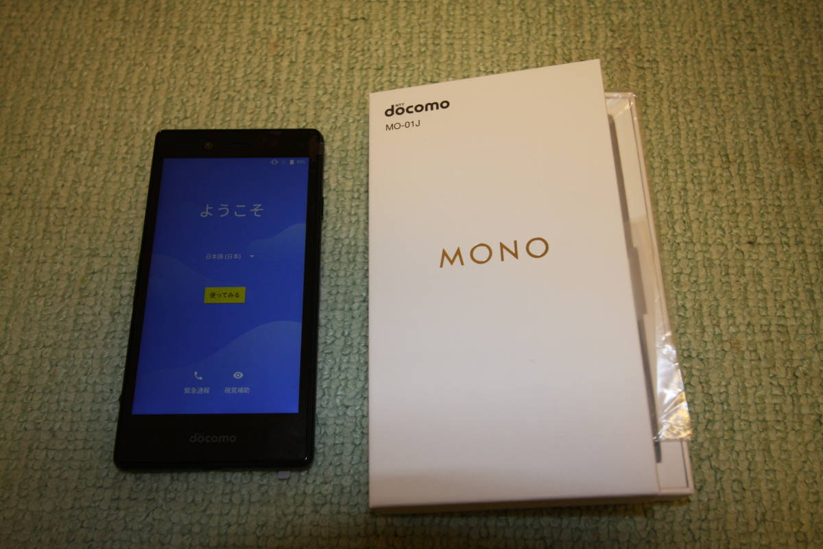 docomo MONO MO-01J black 格安sim対応 nanoSimカード Simフリー 動作確認のみ MVNO(その他)｜売買さ ...