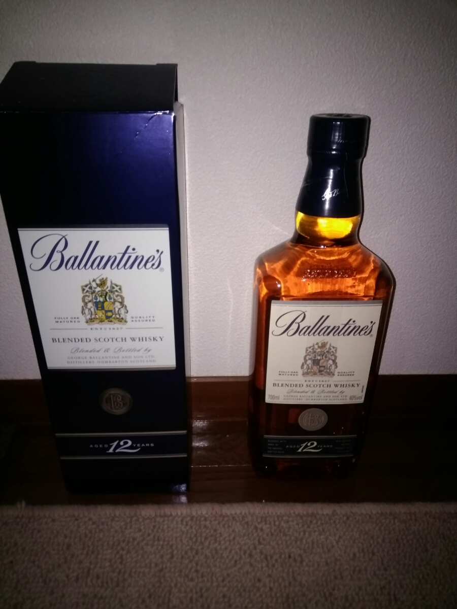 未開栓品 古酒 バランタイン 12年 Ballantines 12 700ml 箱付き ビンテージボトル(スコッチ)｜売買されたオークション ...