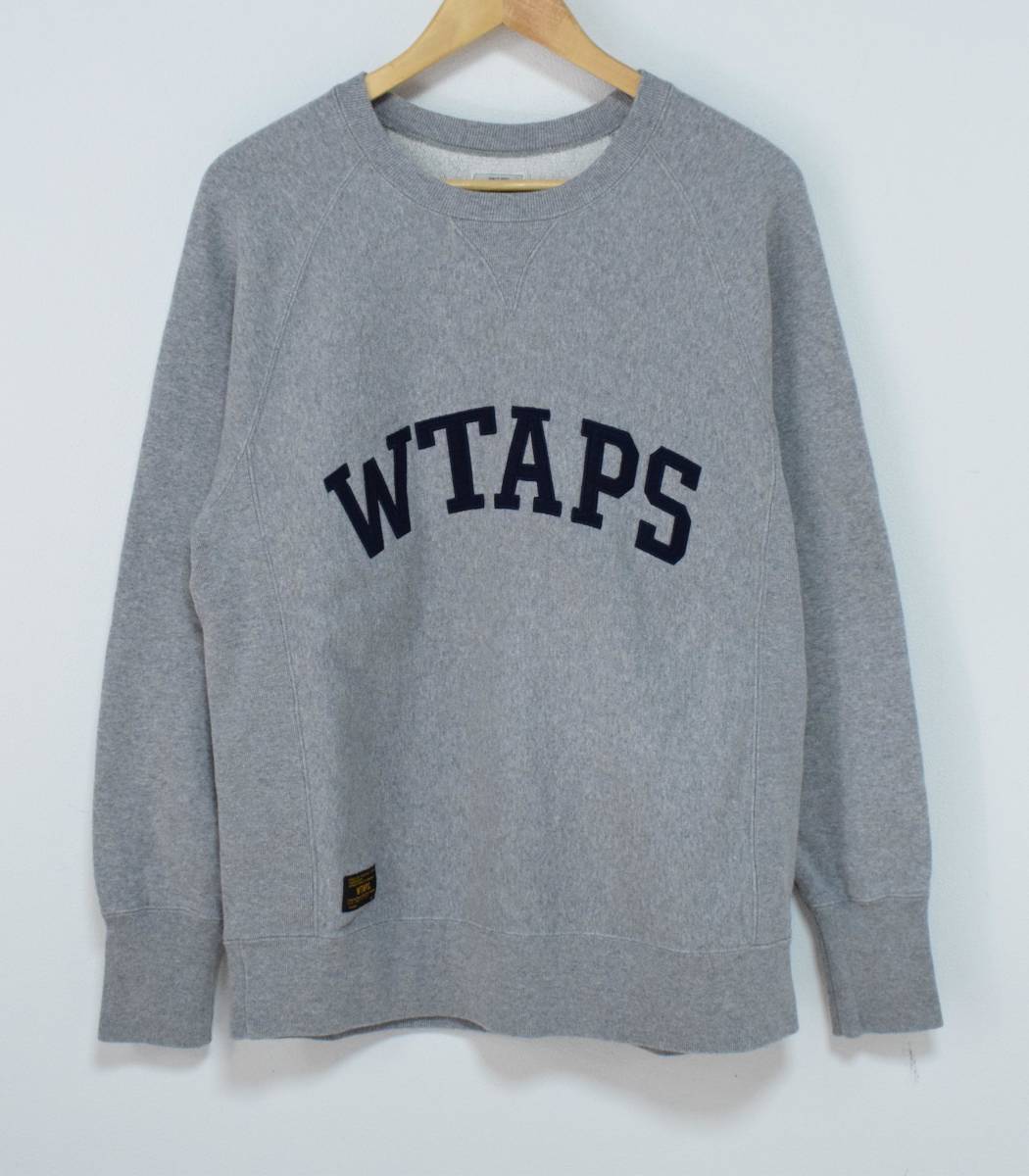 15aw wtaps ダブルタップス DESIGN CREW NECK 02 クルーネック スウェット グレー M //(その他)｜売買されたオークション情報、yahooの商品情報をアーカイブ ...