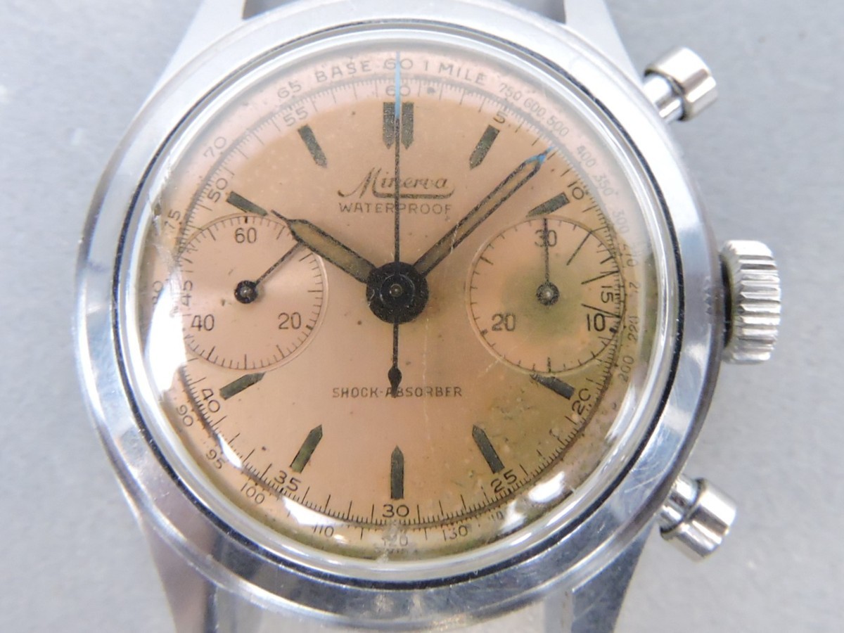 MINERVA ミネルバ Ref.1335 クロノグラフ Cal.13-20CH 手巻 17石 メンズ腕時計(アナログ（手巻き）)｜売買されたオークション情報、yahooの商品情報をアーカイブ ...
