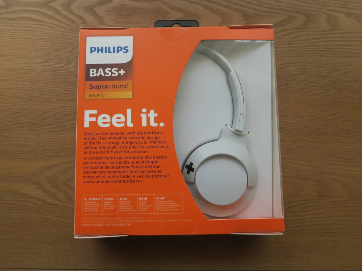 PHILIPS Bass+ SHL3075 WT マイク付き 密閉型 オンイヤーヘッドフォン ホワイト 送料500円(ヘッドフォン)｜売買され ...