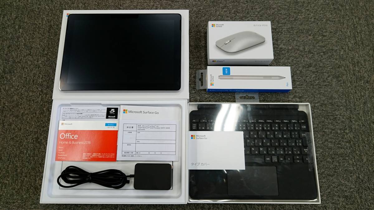 Microsoft Surface Go SSD64GB / RAM4G MHN-00014 4点セット タイプカバー KCM-00019 / Surfaceペン EYU-00015 ...