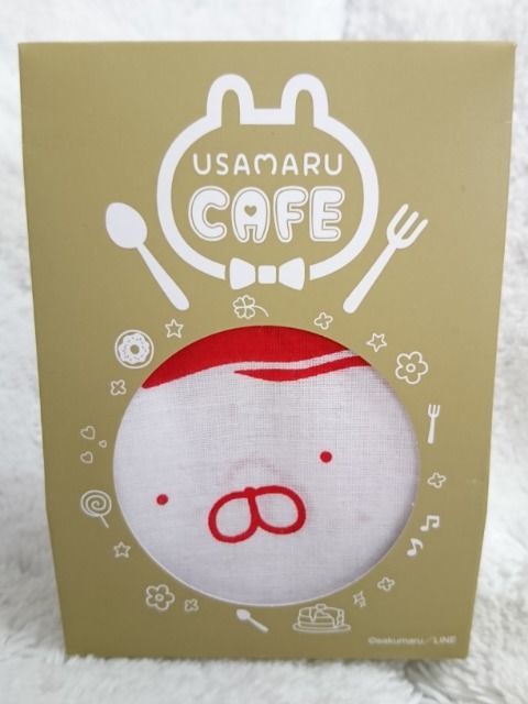 USAMARU CAFE/うさまるカフェ/うさまる/バンダナ/赤色/RED/レッド/SAKUMARU/LINEキャラクター/うさまるぬいぐるみ ...