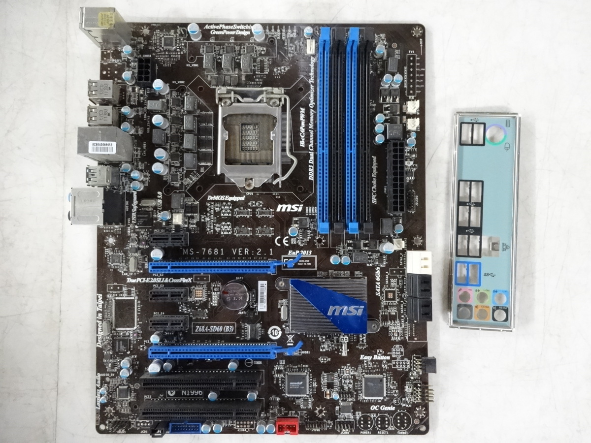 マザーボード MSI Z68A-SD60 B3 LGA1155 IOパネル付属 ジャンク P61934(MSI)｜売買されたオークション情報 ...