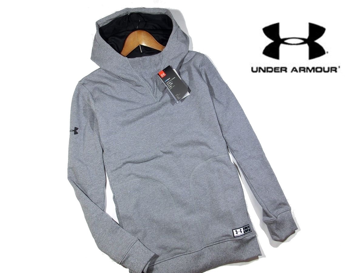 C293 アンダーアーマー アクセラレイトフーディー LG グレー フリースパーカ 裏起毛 パーカ― 保温性 吸汗速乾性 UNDER ...