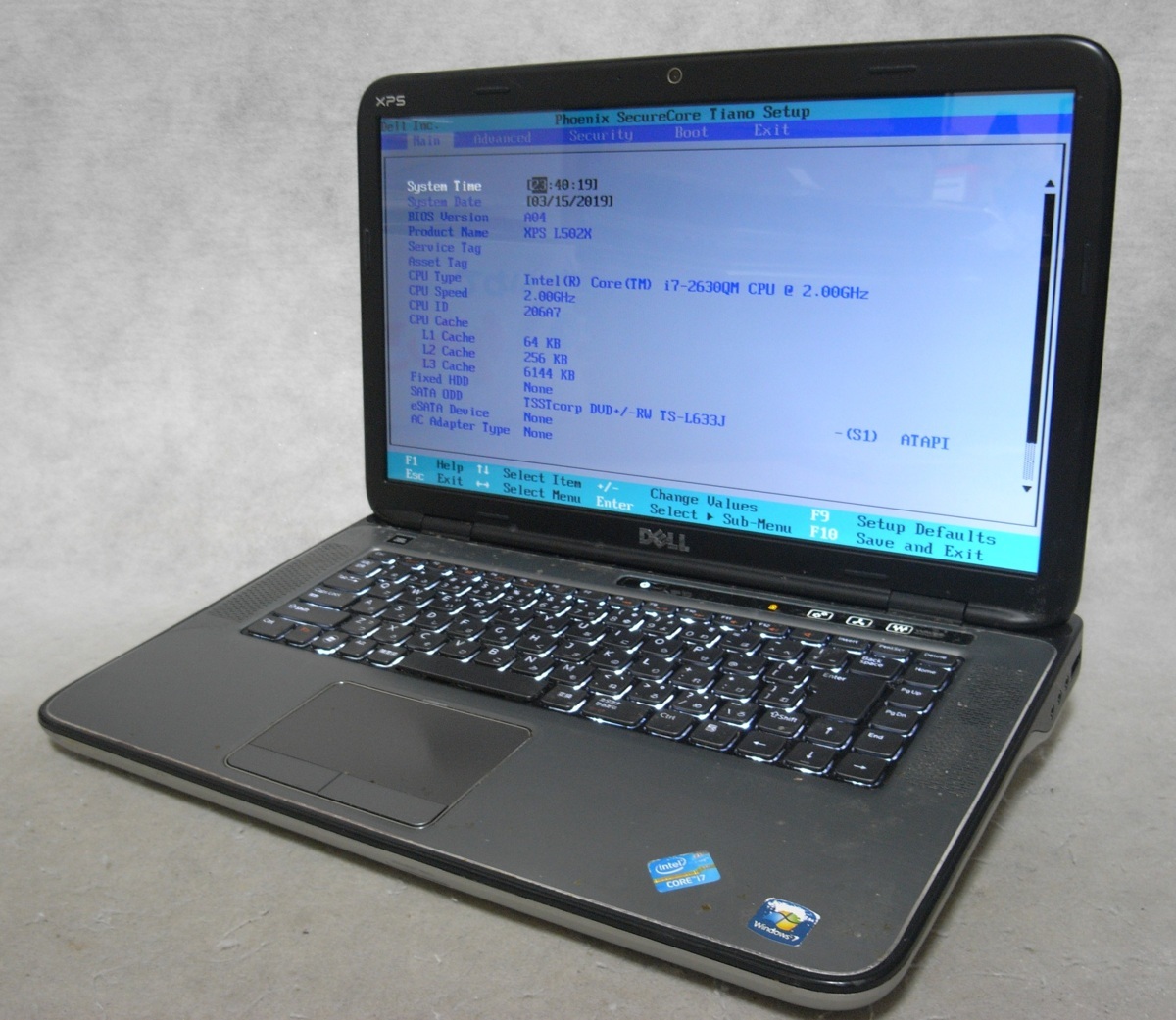 B9942 Dell XPS 15 L502X / Core i7-2630QM 4GB ジャンク(15インチ～)｜売買されたオークション情報 ...