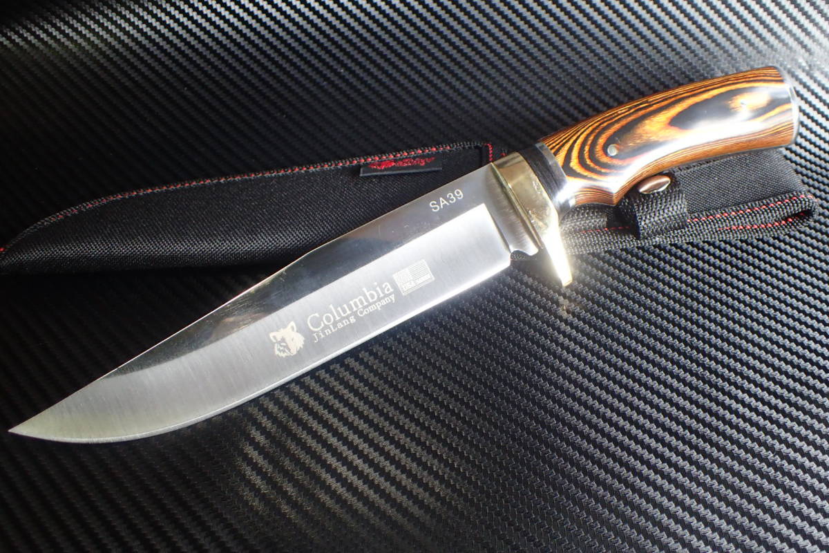 SA39 USA SABER 高品質ハンティングナイフ タイガーアイ調 フルタング コロンビアナイフ(その他)｜売買されたオークション情報 ...