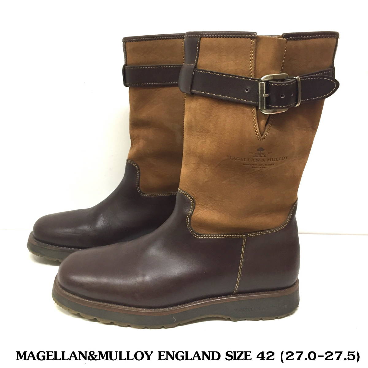 参10万以上 極 MAGELLAN&MULLOY マゼラン＆ムロイ 42 2-tone エンジニアブーツ ハンティング アウトドア ワーク ...