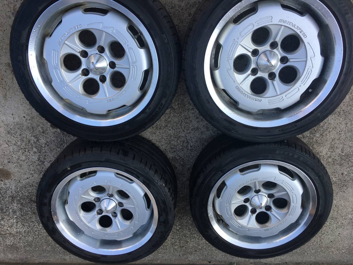 マツダスピード MAZDASPEED MS-02 RAYS レイズ 17インチ 9J 8Jホイールセット RX-7 FD3S(ラジアルタイヤ ...