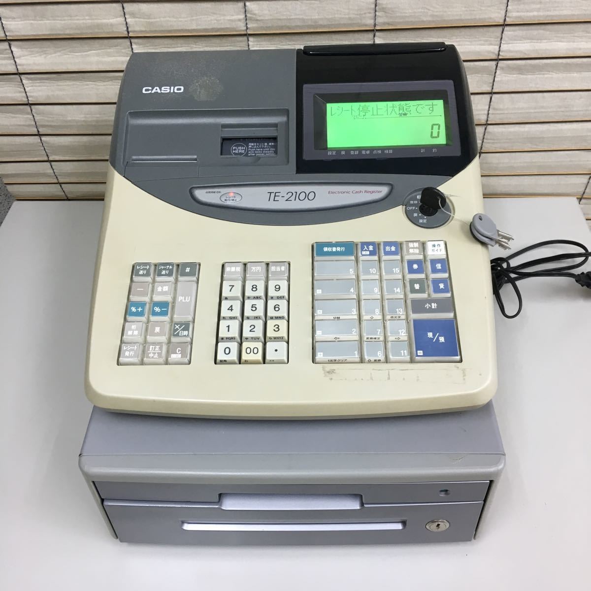 B279 CASIO TE-2100 レジスタ(レジスタ)｜売買されたオークション情報、yahooの商品情報をアーカイブ公開 - オークファン ...