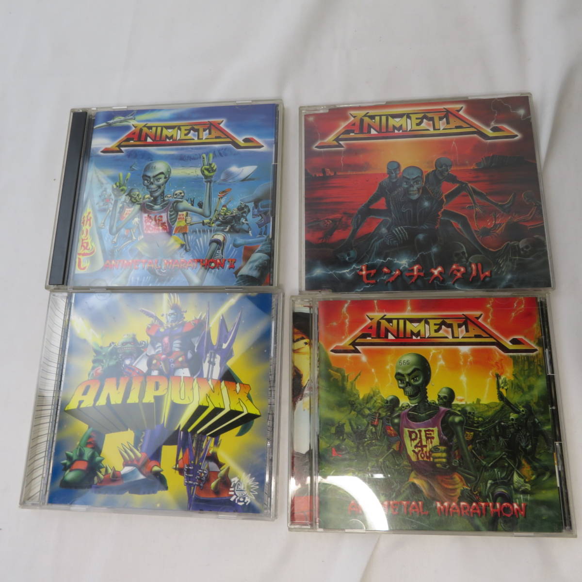 30-1022 4点セット アニメタル CD ANIMETAL ANIPUNK センチメンタル マラソンII 特撮編 るろうに剣心 逆襲のアニ ...