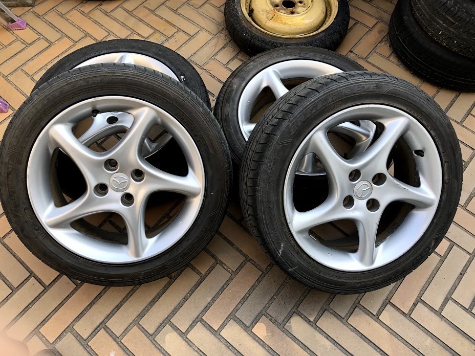 ロードスター NB 純正ホイール タイヤセット バリ溝 RS NB6 NB8 205/50R16(ラジアルタイヤ)｜売買されたオークション情報、yahooの商品情報をアーカイブ公開 ...