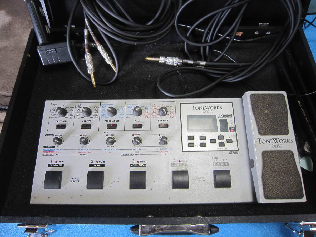 KORG TONE WORKS AX1000G エフェクター ケース付き(マルチエフェクター)｜売買されたオークション情報、yahooの商品 ...
