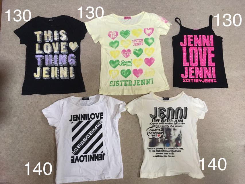 JENNI Tシャツ5点セット 130と140(トップス)｜売買されたオークション情報、yahooの商品情報をアーカイブ公開 - オークファン ...