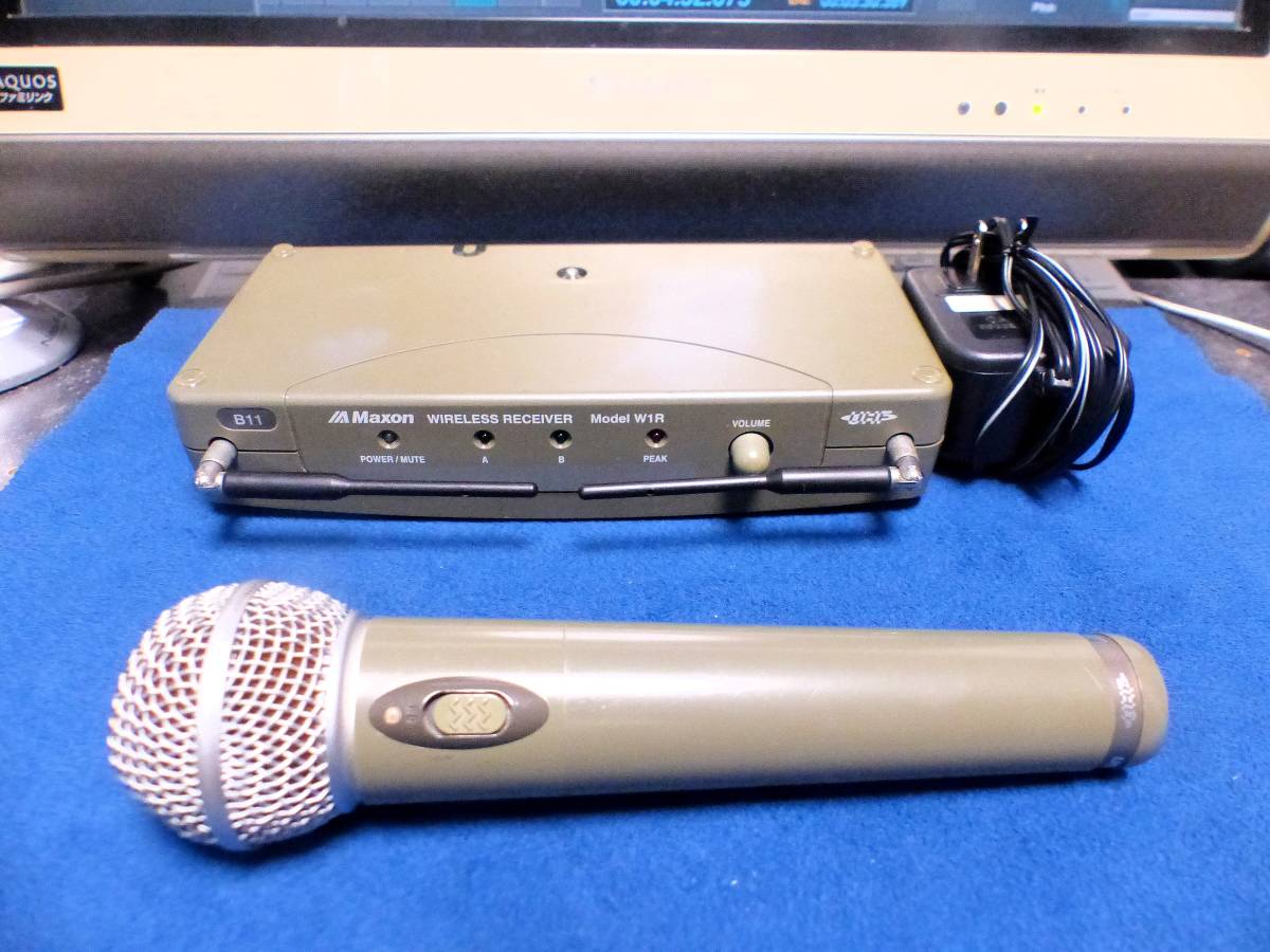 日本製 MAXON W1H W1R B11 ワイヤレスマイク: audio technica atw sennheiser shure ...
