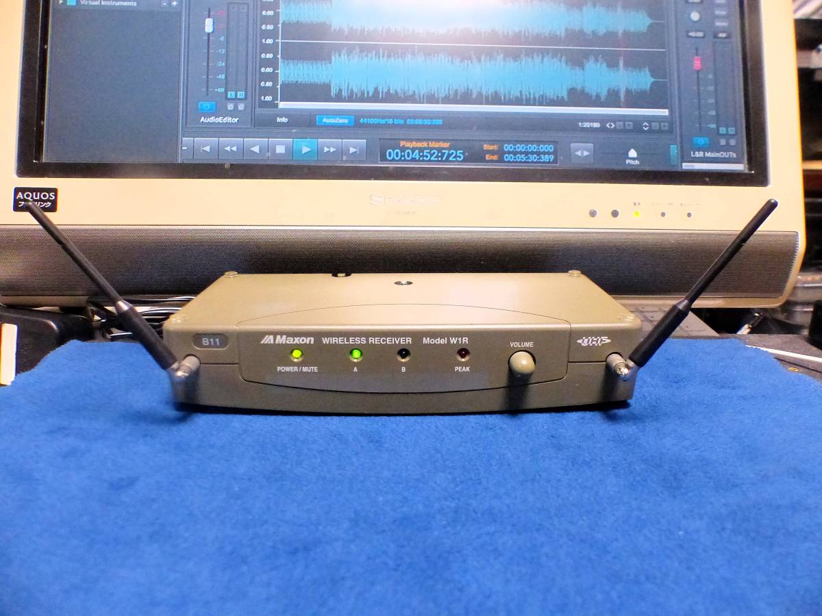 日本製 MAXON W1H W1R B11 ワイヤレスマイク: audio technica atw sennheiser shure ...