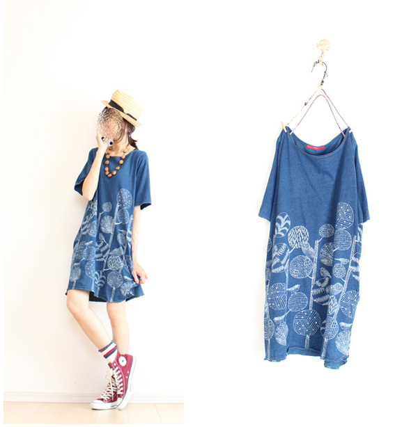送料185円 graniphグラニフ 総柄デニム色ワンピ 左右ポケット付き(Mサイズ)｜売買されたオークション情報、yahooの商品情報をアーカイブ公開 - オークファン（aucfan.com）