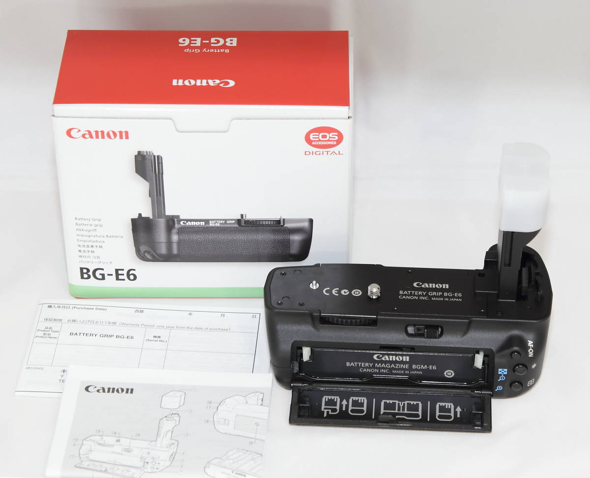 極 Canon バッテリーグリップ BG-E6 EOS 5D MarkII 元箱有(キヤノン)｜売買されたオークション情報、yahooの商品 ...