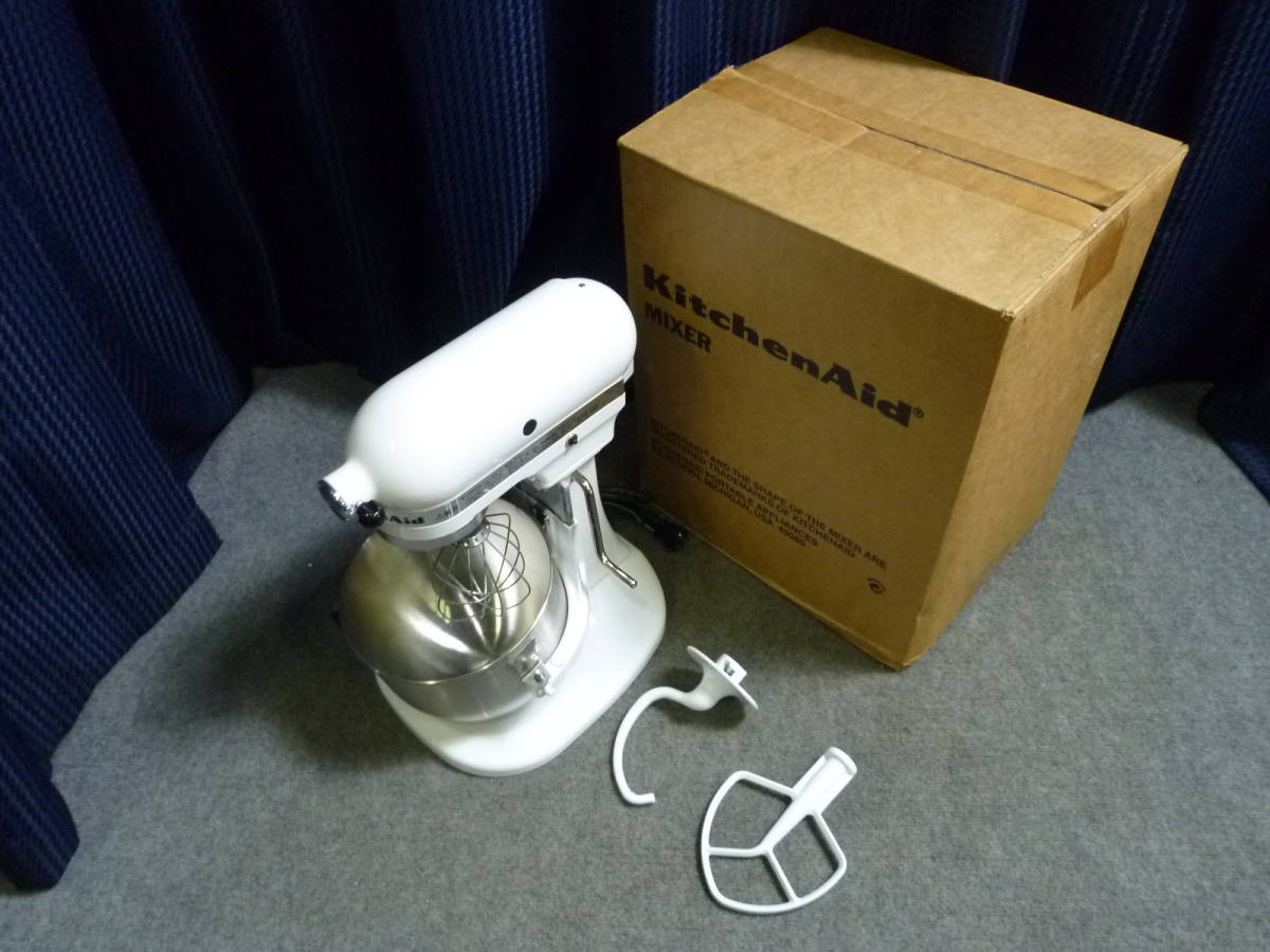 品 KitchenAid キッチンエイド KSM5WH KSM5 ミキサー スタンドミキサー 多機能ミキサー 泡だて 混ぜる 練る 調理器具 ...