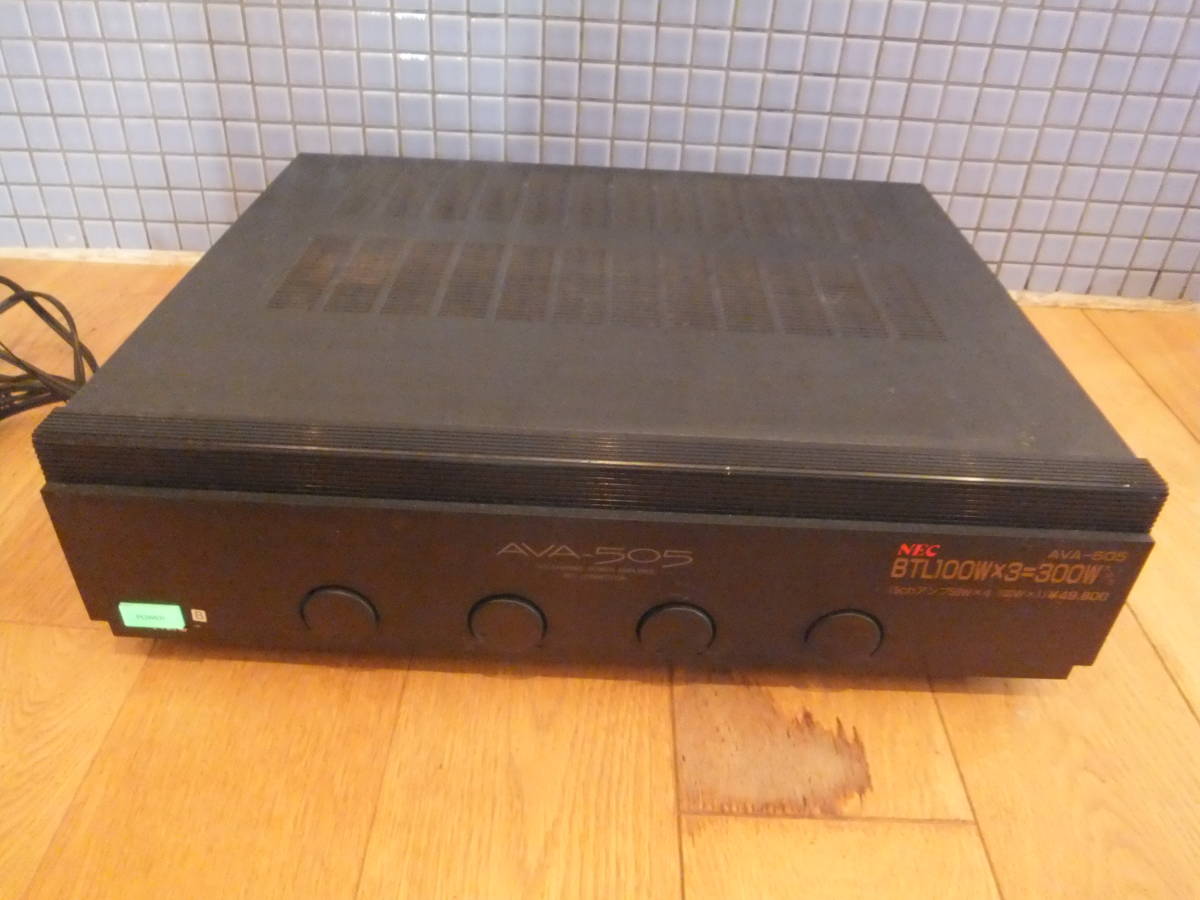 NEC POWER AMPLIFIER MODEL AVA-505ジャンク 現状品(NEC)｜売買されたオークション情報、yahooの商品情報 ...