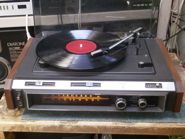 SANYO QUADROPHONIC STEREO SYSTEM 4ch/2ch モジュラー 33 1/3 45 78 rpm アイドラー ...