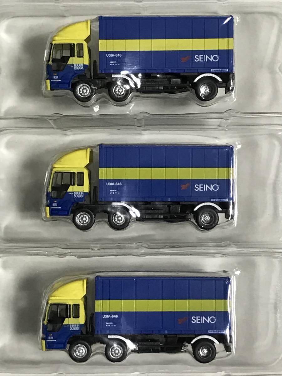 tomytec トラックコレクション 第12弾 日野スーパードルフィンプロフィア 西濃運輸 コンテナ車 U31A形青 3台(トラック、トレーラー)｜売買されたオークション情報、yahooの商品 ...