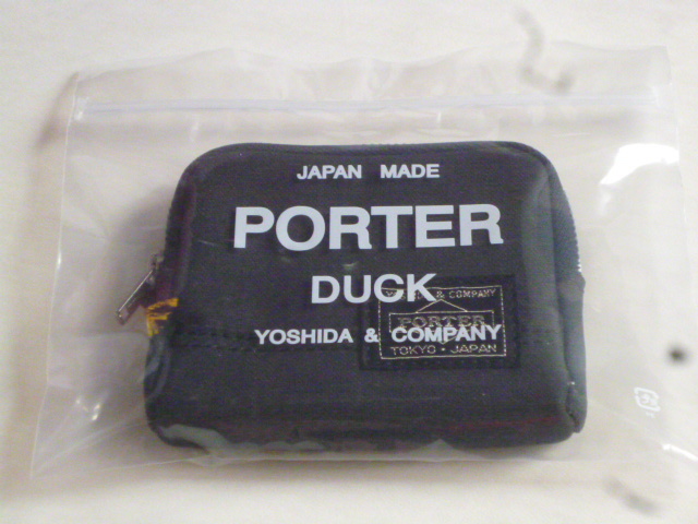 【即決】吉田カバン PORTER DUCK ポーター ダック COIN CASE コインケース/黒/ブラック/タグ付き/新品未開封 ★品番 636-06835★｜服飾小物