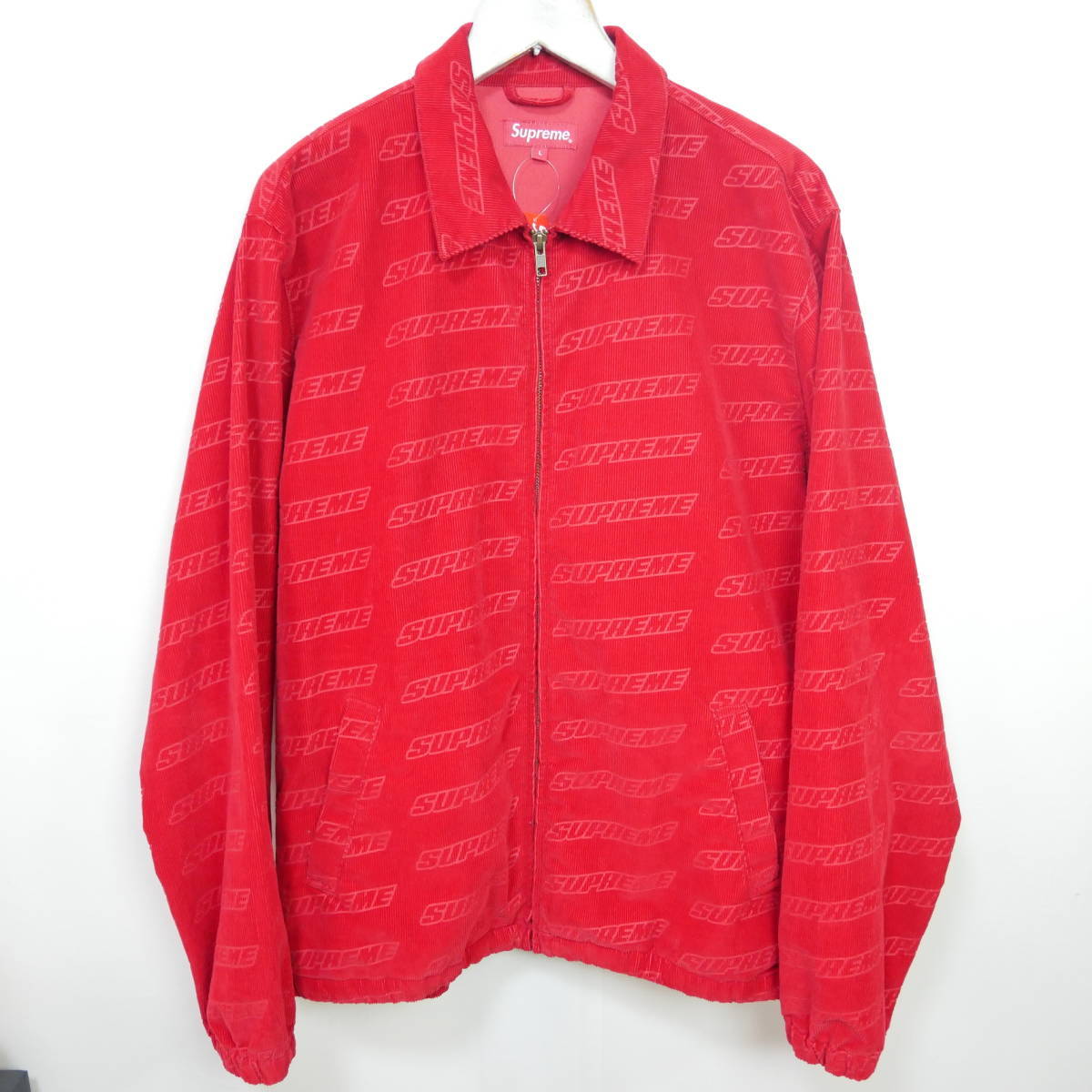 1円 国内正規 Supreme 18SS Debossed Logo Corduroy Jacket デボスロゴ コーデュロイジャケット ...
