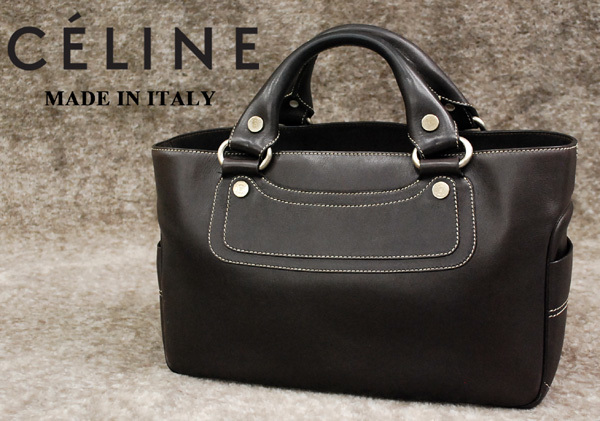 定価￥183 750 イタリア製 セリーヌ CELINE ブギーバッグ CE00/34 仔牛革 カーフレザーハンドバッグ 茶/B5サイズ(ハンドバッグ)｜売買されたオークション情報、yahoo ...