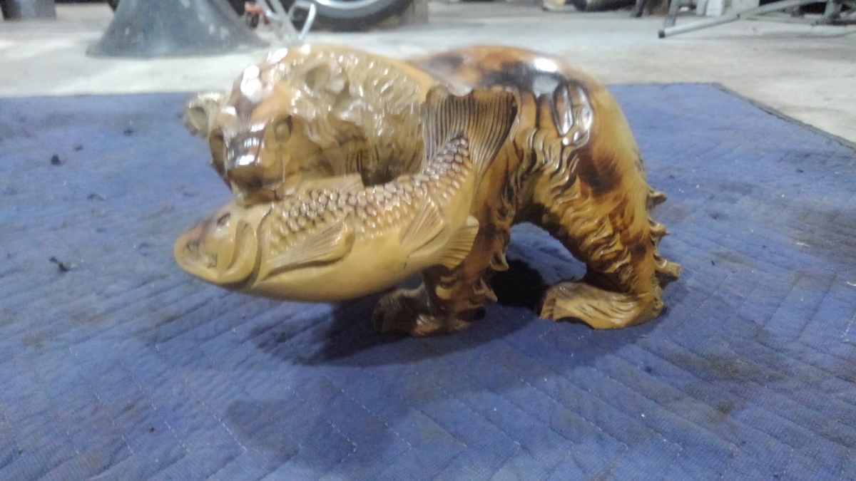 1円スタート 在庫処分 木彫りの熊 木彫熊 熊彫 HB(木工、竹工芸)｜売買されたオークション情報、yahooの商品情報をアーカイブ公開 - オークファン（aucfan.com）