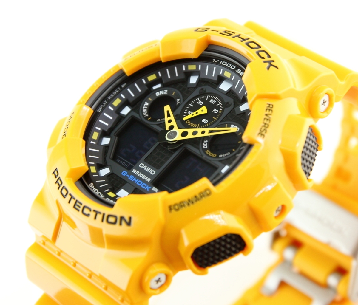 1円 G-SHOCK Hyper Colors G-SHOCK GA-100A-9A イエロー デジアナ メンズ 腕時計(コラボレーション ...
