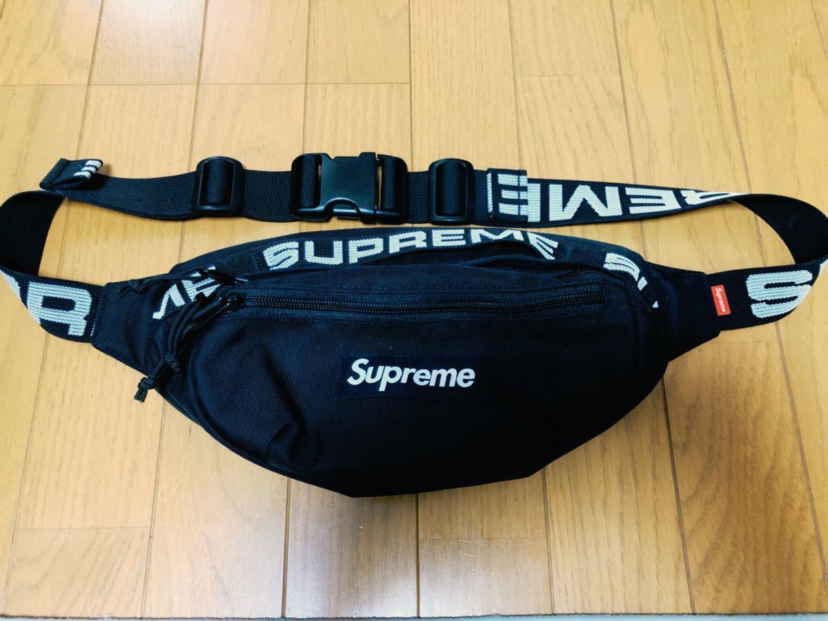 supreme 18SS Waist Bag シュプリーム ウエストバッグ ブラック(ウエストバッグ)｜売買されたオークション情報、yahooの商品情報をアーカイブ公開 - オークファン ...