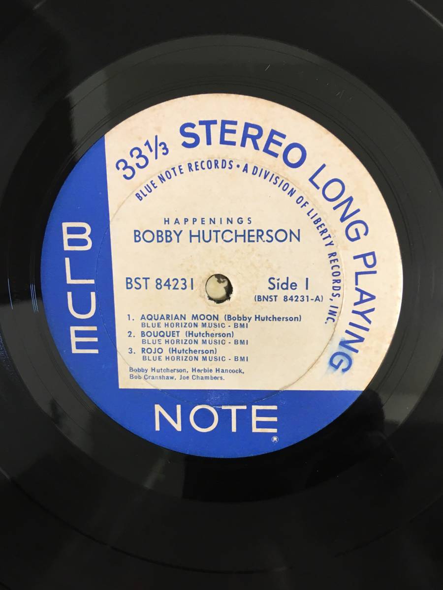 LP ジャケ買い Bobby Hutcherson HAPPENINGS Van刻印 blue note 初期盤 maiden voyage ...