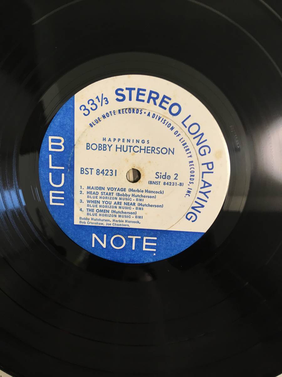 LP ジャケ買い Bobby Hutcherson HAPPENINGS Van刻印 blue note 初期盤 maiden voyage ...