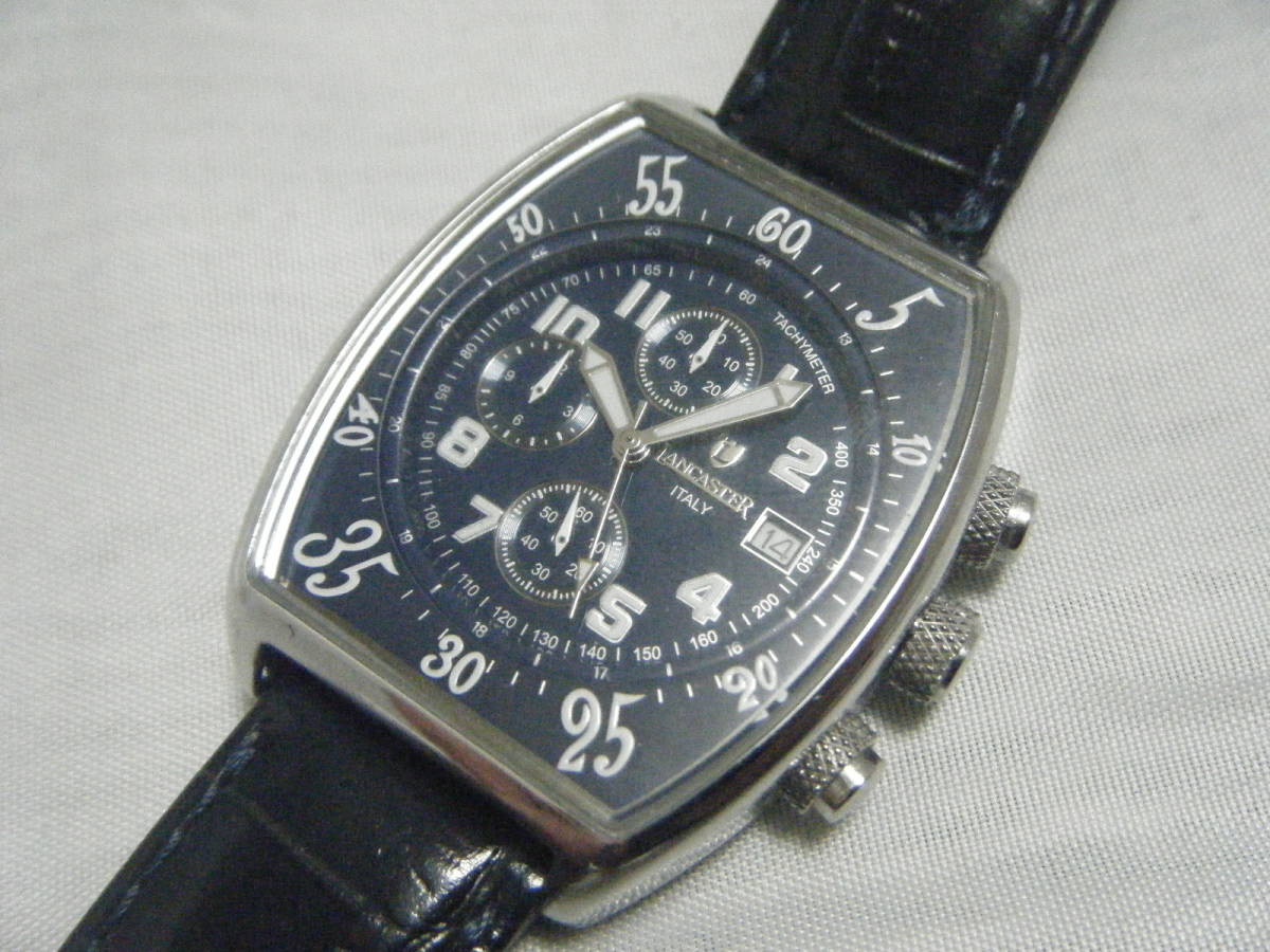 LANCASTER ランカスター メンズクロノグラフ REF.0258(ランカスター)｜売買されたオークション情報、yahooの商品情報をアーカイブ公開 - オークファン（aucfan.com）