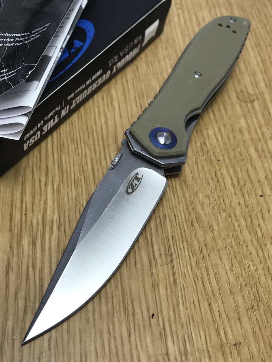 直輸入 20.5㎝長 ZT / Zero Tolerance ZT0640/ Hinderer Slicer Flipper / Tactical Folding Knife Pocket ...