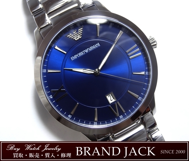 品 EMPORIO ARMANI エンポリオアルマーニ AR11227 メンズ腕時計 クォーツ ブルー文字盤(アルマーニ)｜売買された ...