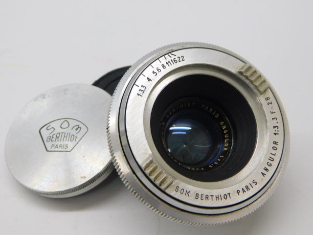 大268 SOM BERTHIOT サンベルティオ カメラ用レンズ ANGULOR 1:3.3 f=28 ライカ フランス製 /多追4(その他 ...
