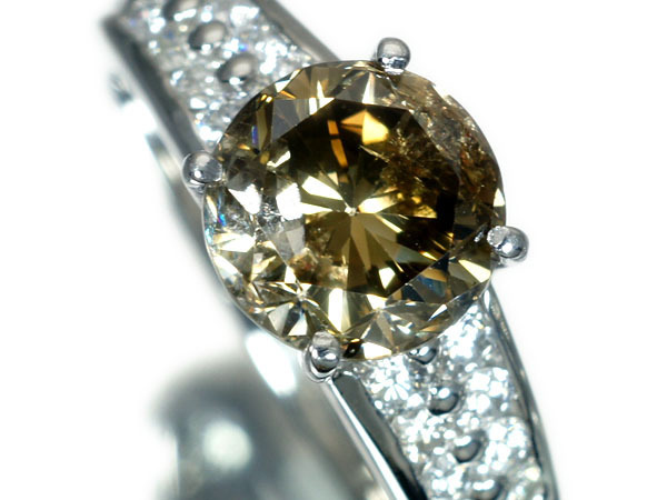 1円 ジュエリー極 超大粒濃厚ブラウンダイヤモンド2.38ct＆クリアダイヤ0.41ct 高級Pt900リング h2087gm(プラチナ台)｜売買されたオークション情報、yahooの商品情報を ...