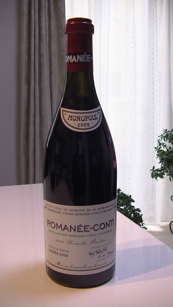 未開栓 2009年 当たり年 DRC Romanee Conti ロマネコンティ 正規品 750ml(コート・ドゥ・ニュイ)｜売買されたオークション情報、yahooの商品情報をアーカイブ公開 ...