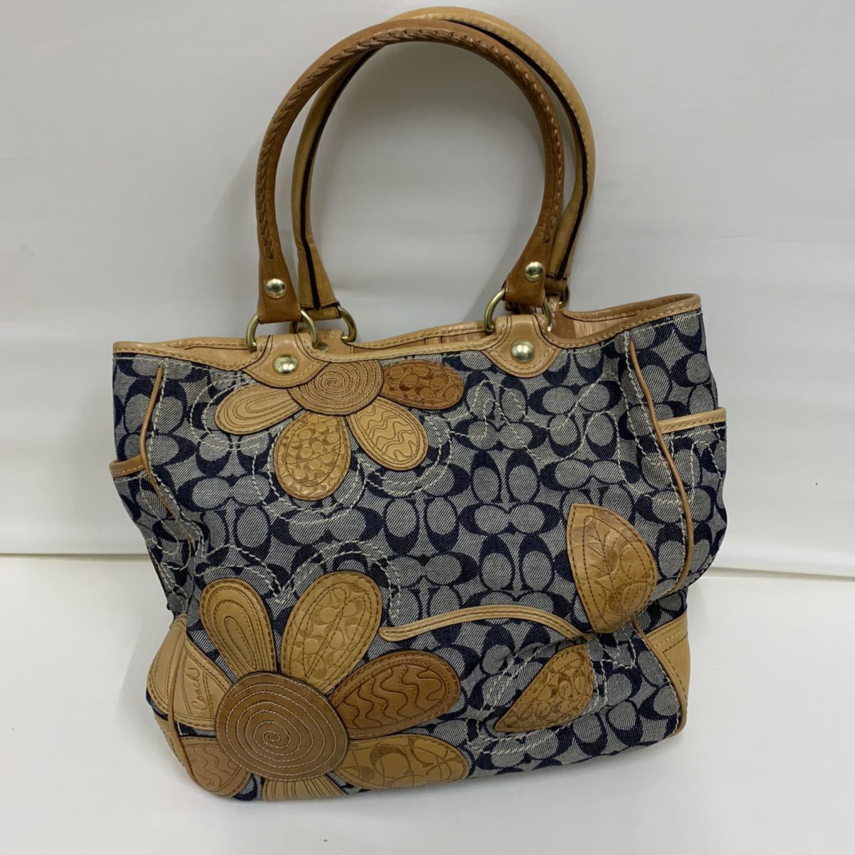COACH コーチ /ブリーカー デニム キャンバス フローラル ラージ トート/トートバッグ/17783(トートバッグ)｜売買された ...