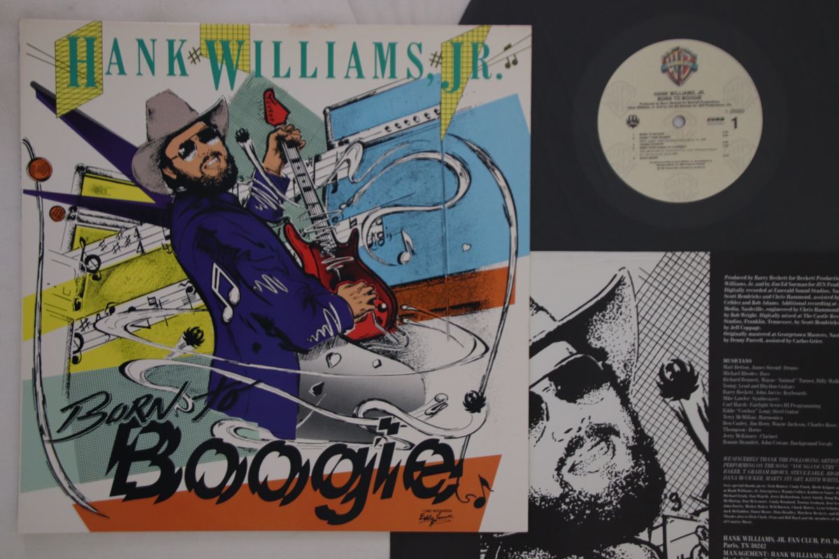 米LP Hank Williams Jr. Born To Boogie 125593 WARNER BROS /00260(カントリー ...