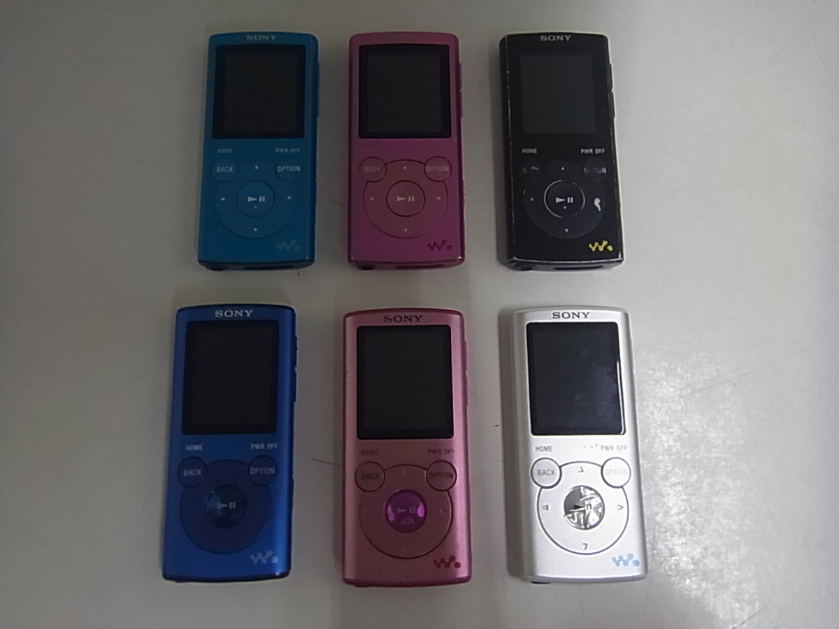 こ1715 SONY デジタルウォークマン WALKMAN 6台まとめ NW-E062 NWE053 NW-E052 動作未確認 B_4 ゆう ...