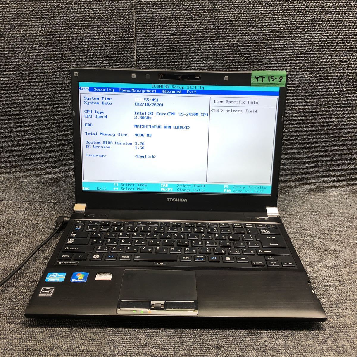 YT15-9 激安 ノートPC TOSHIBA 東芝 dynabook R731/W2MC PR7312MCSFBW Core i5 ...