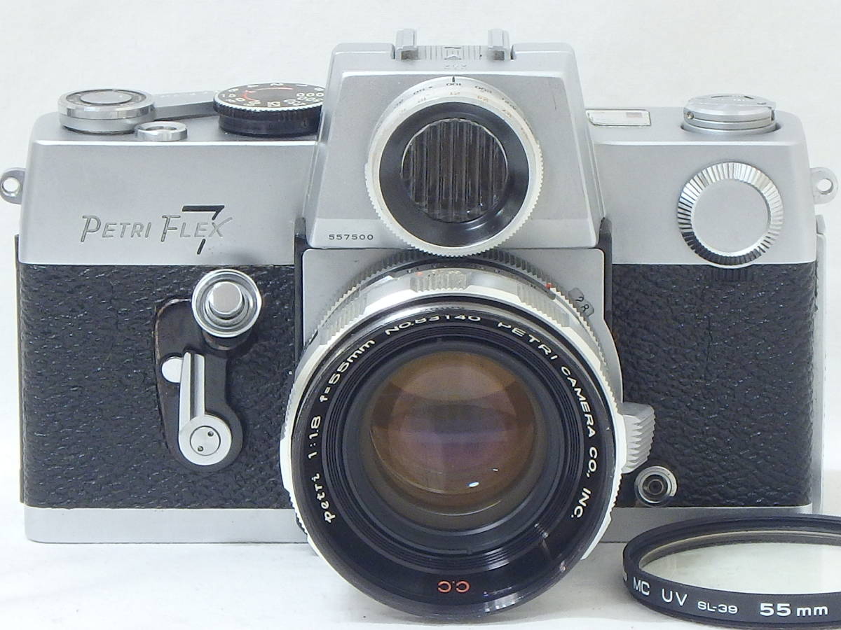 PETRI FLEX7 C.C PETRI 55mm F1.7 ZEISS IKON CONTAREX に挑んだ意欲作 プルズアイのライバル ...
